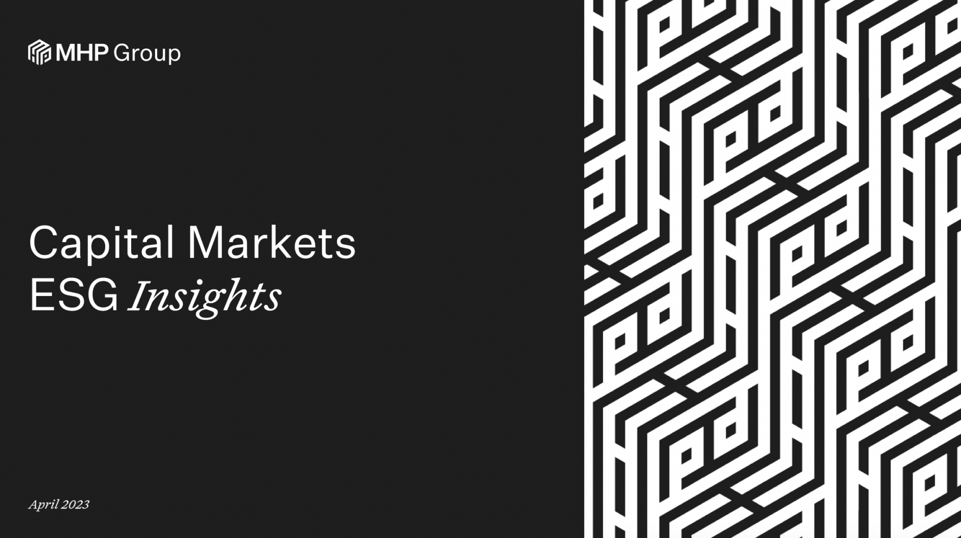 Capital Markets ESG Insights: April | MHP Group