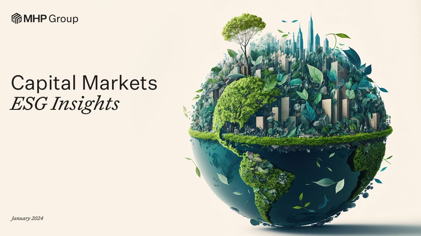 Capital Markets ESG Insights: January 2024 | MHP Group