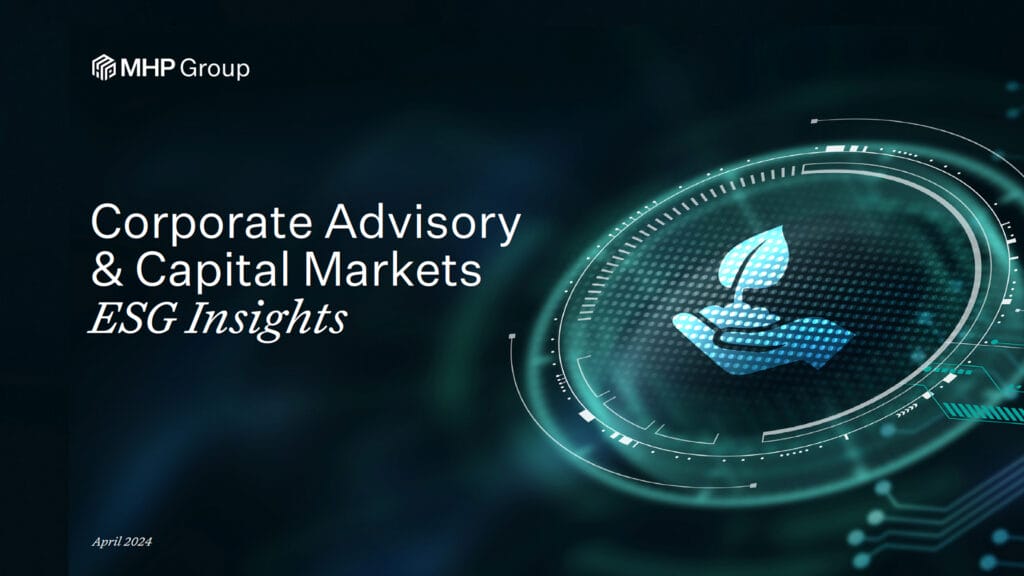 Corporate Advisory & Capital Markets ESG Insights: April 2024 | MHP Group
